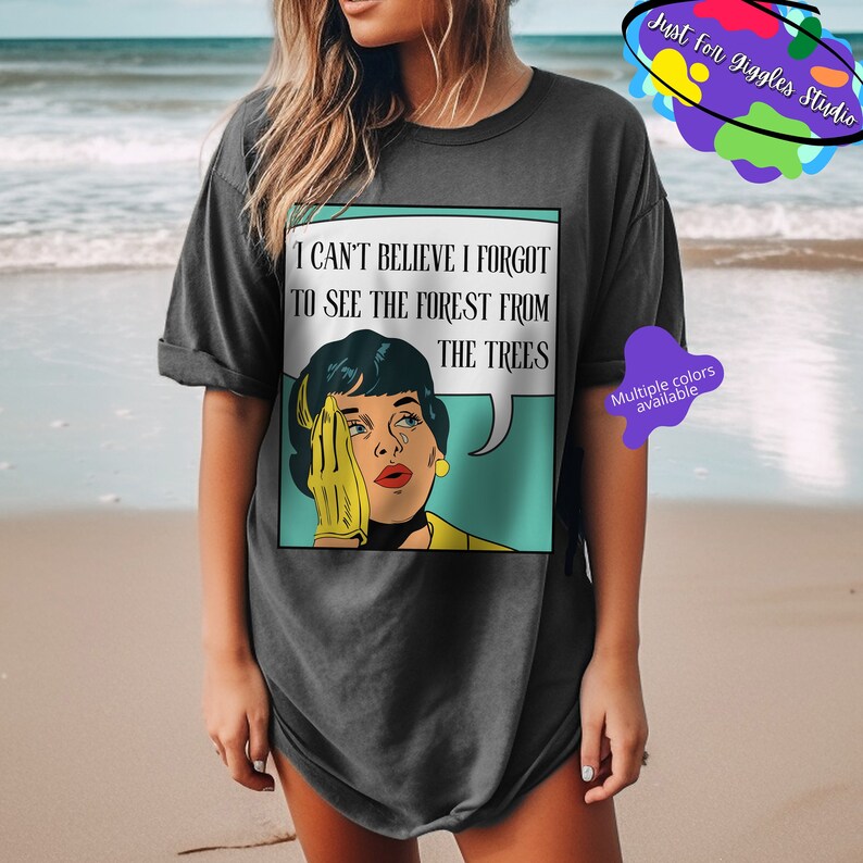 Funny Crude Comic Pop Art Tshirt,forest From Trees,blonde Joke Tee ...