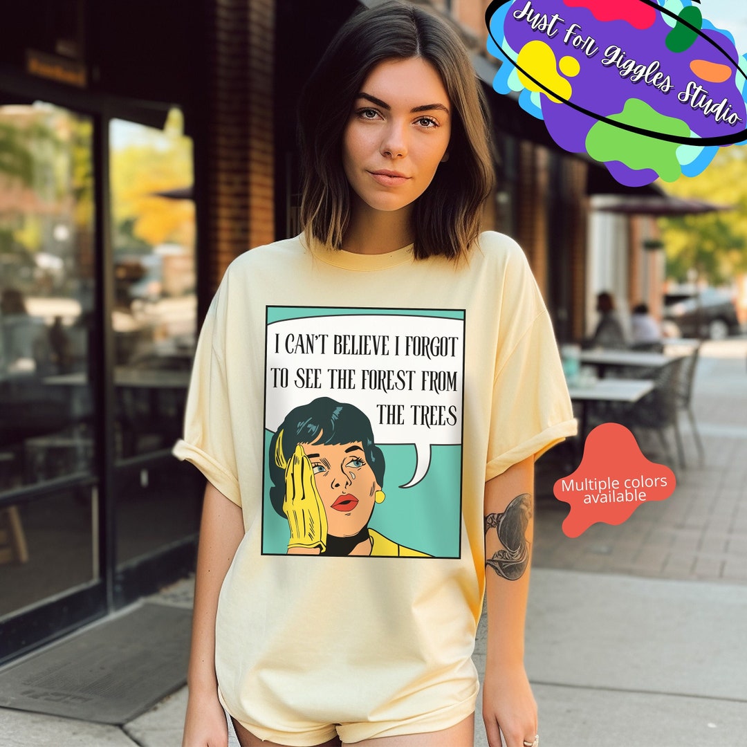 Funny Crude Comic Pop Art Tshirt,forest From Trees,blonde Joke Tee ...