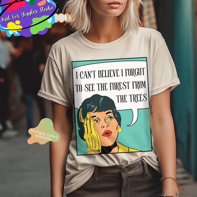 Funny Crude Comic Pop Art Tshirt,forest From Trees,blonde Joke Tee ...