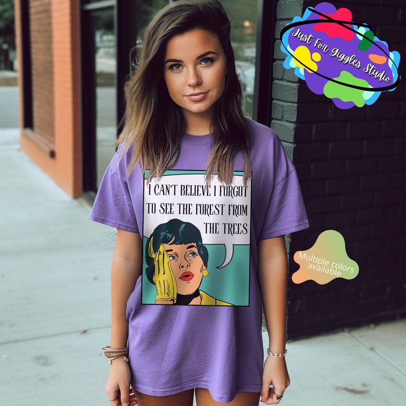 Funny Crude Comic Pop Art Tshirt,forest From Trees,blonde Joke Tee ...