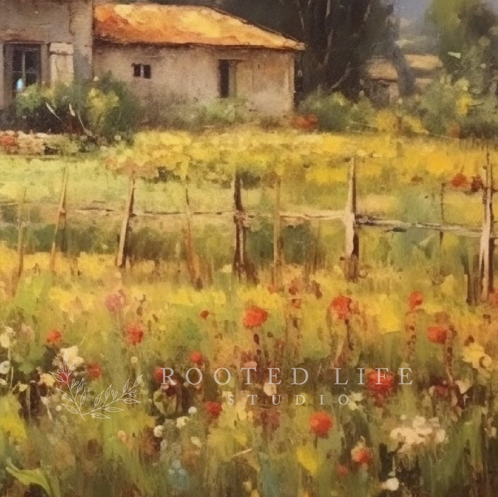 Vintage French Countryside | Farm House Wall Art | Country Farmhouse ...