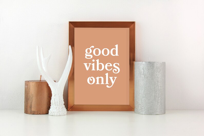 Good Vibes Only Printable Art | Good Vibes Only Wall Art | Boho Wall ...