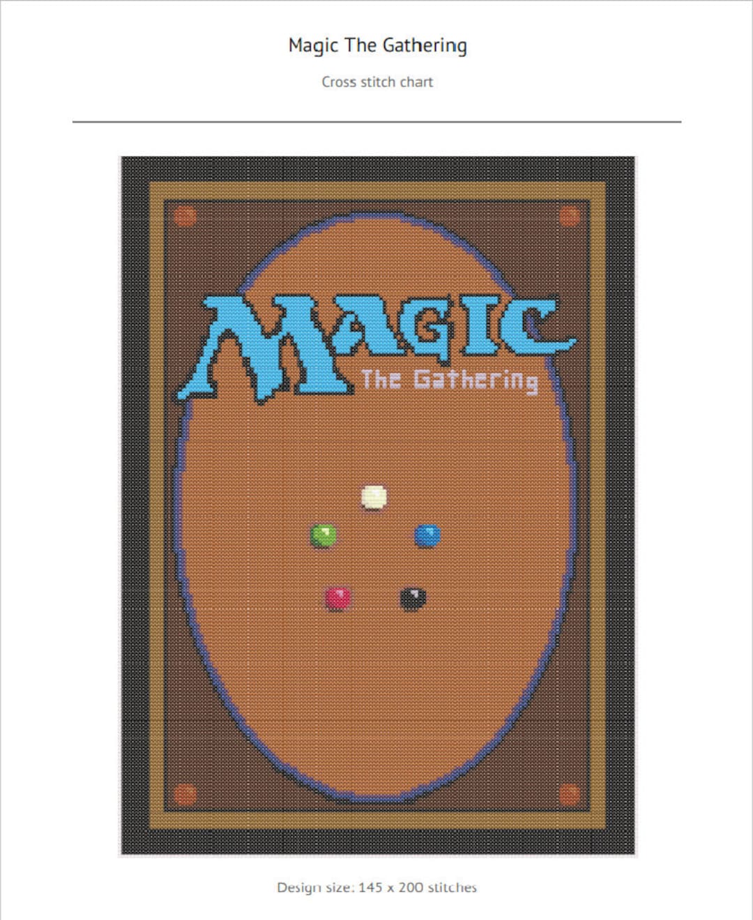 Magic: the Gathering Card Backing - Etsy