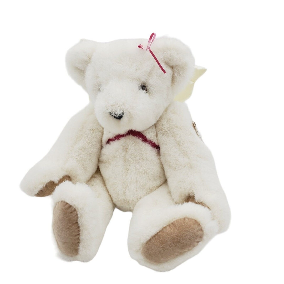 Vtg 1994 Vermont Teddy Bear Angel Plush 16 Ivory Winged - Etsy