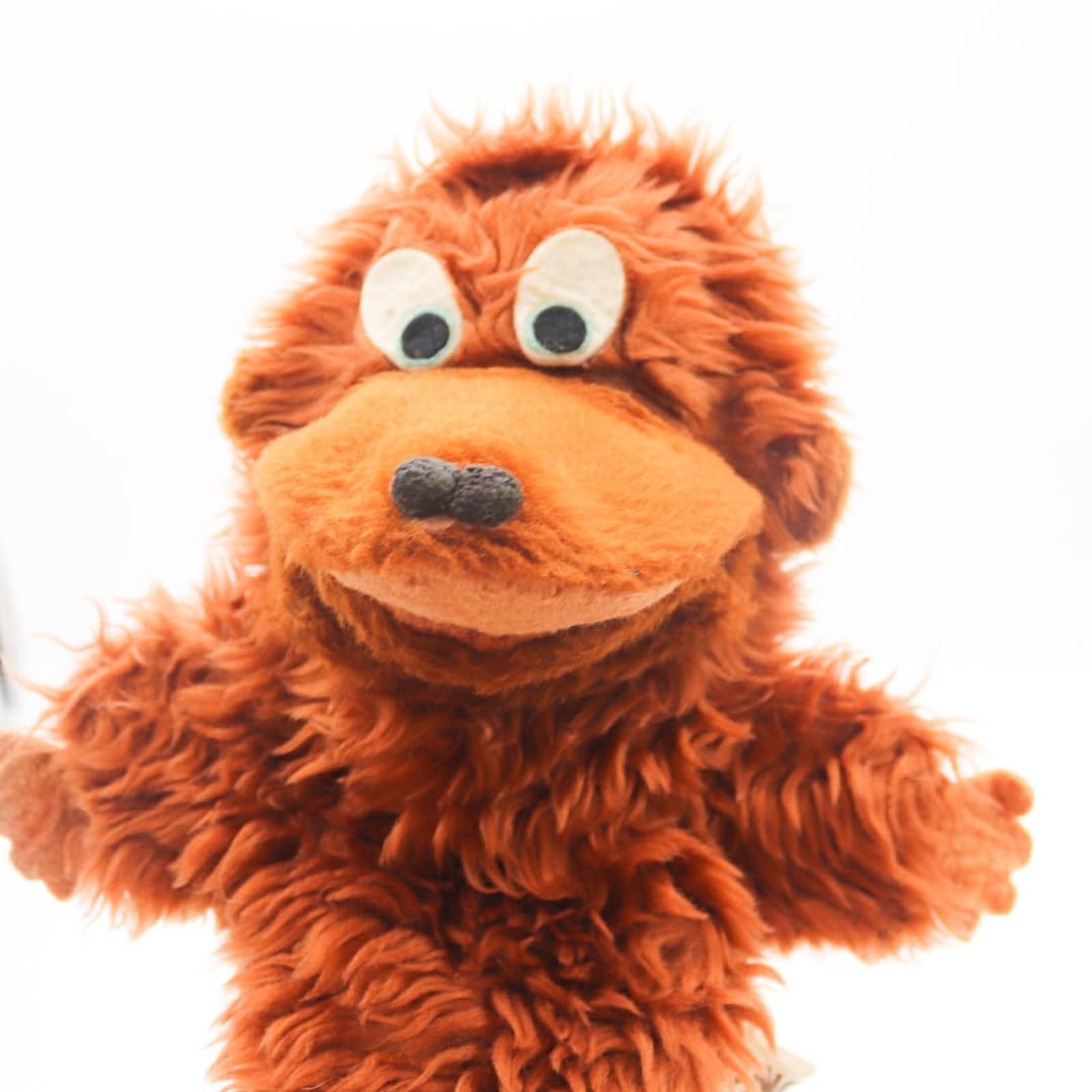 Vintage Gonga Puppet, 1977 Russ Berrie #1867, Brown Gorilla Monkey Hand ...