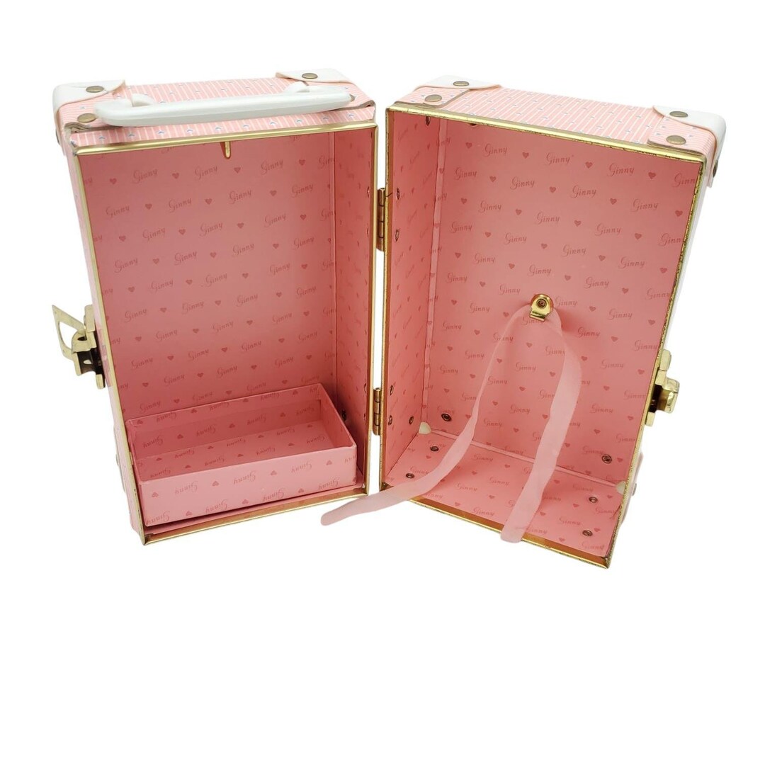Vintage Ginny Pink Doll Trunk With Gold Hardware & Removable Tray - Etsy
