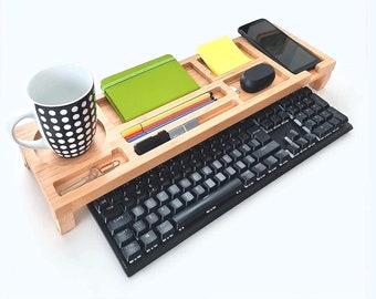 Wooden Caddy Organizer Desk - Etsy
