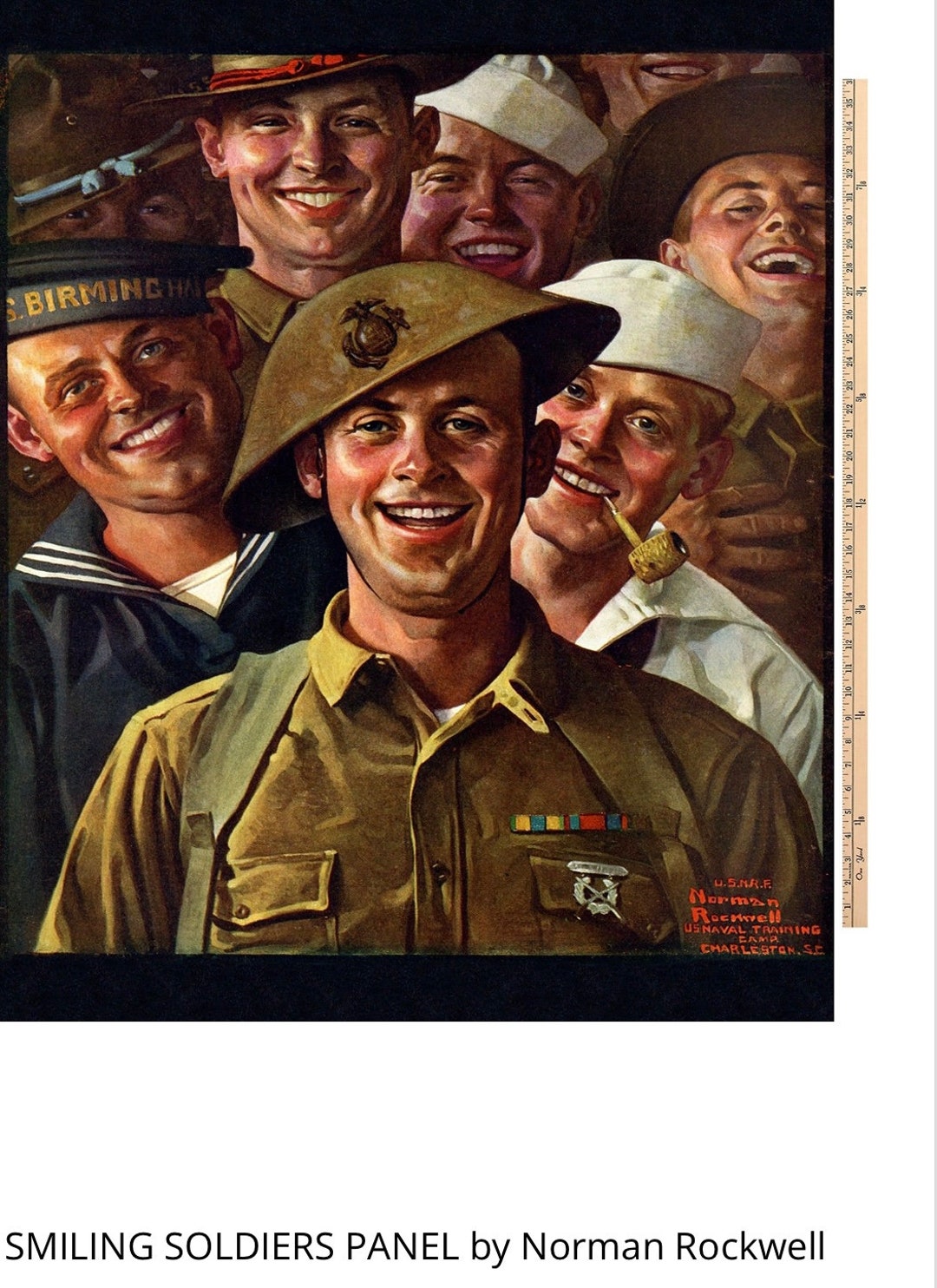 Smiling Soldiers Norman Rockwell - Etsy