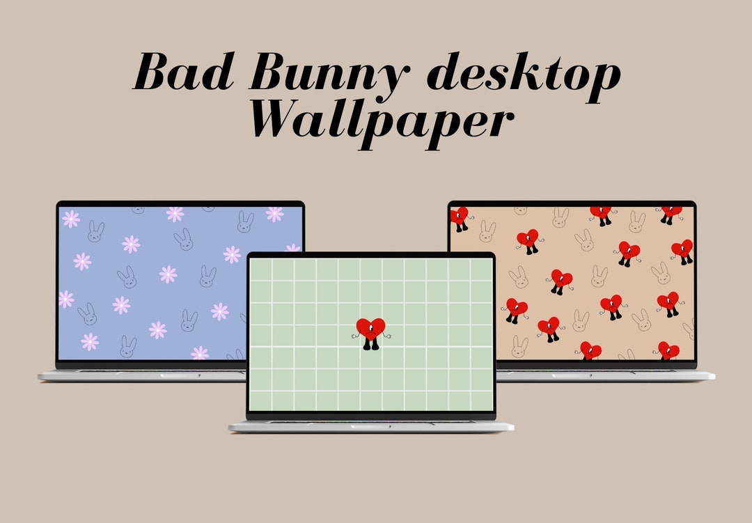Bad Bunny Desktop Wallpaper, Laptop Wallpaper, Desktop Wallpaper, Bad ...
