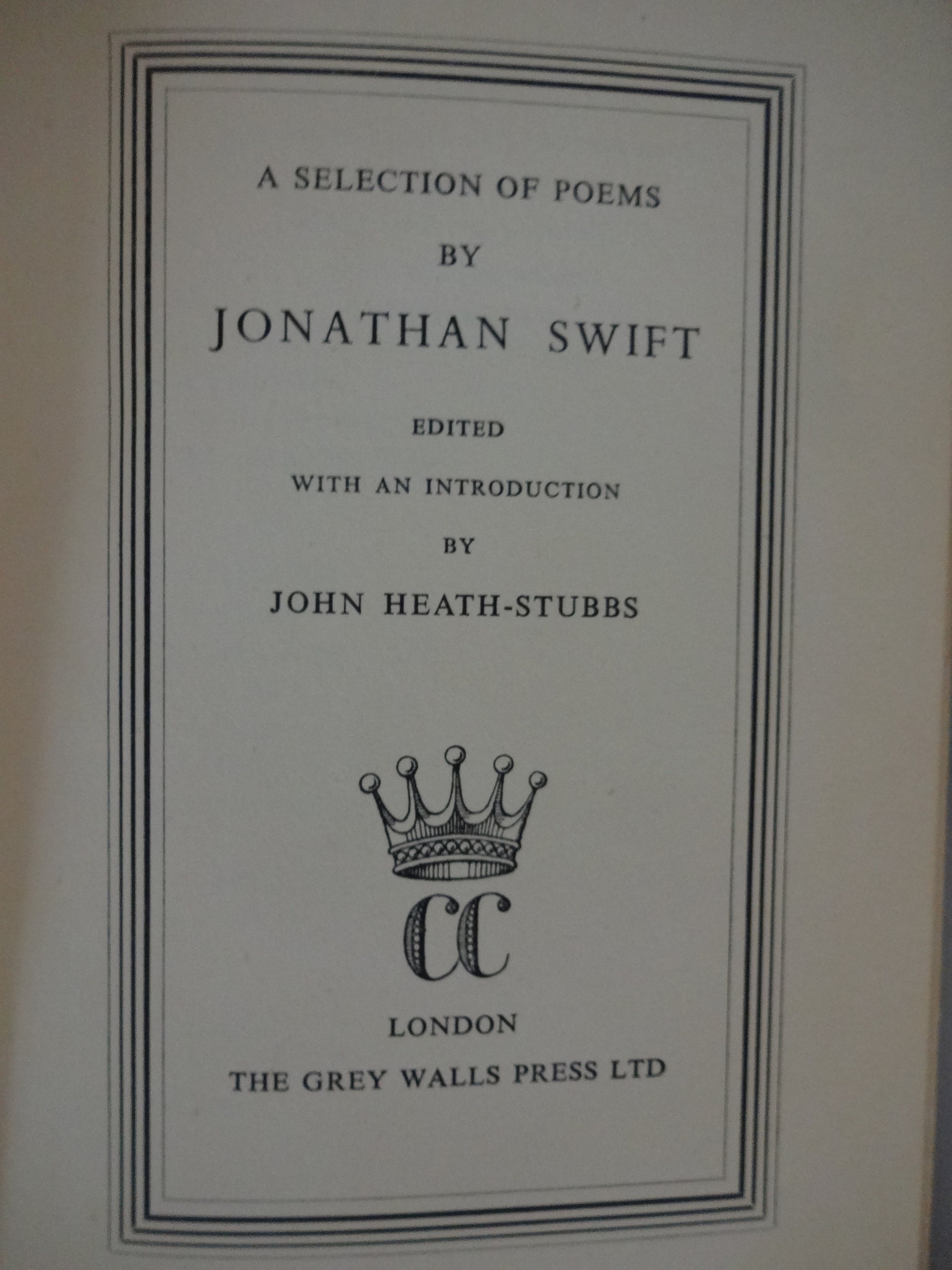 A Selection of Poems by Jonathan Swift - Etsy