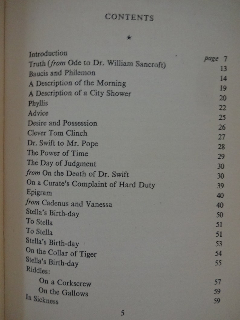 A Selection of Poems by Jonathan Swift - Etsy