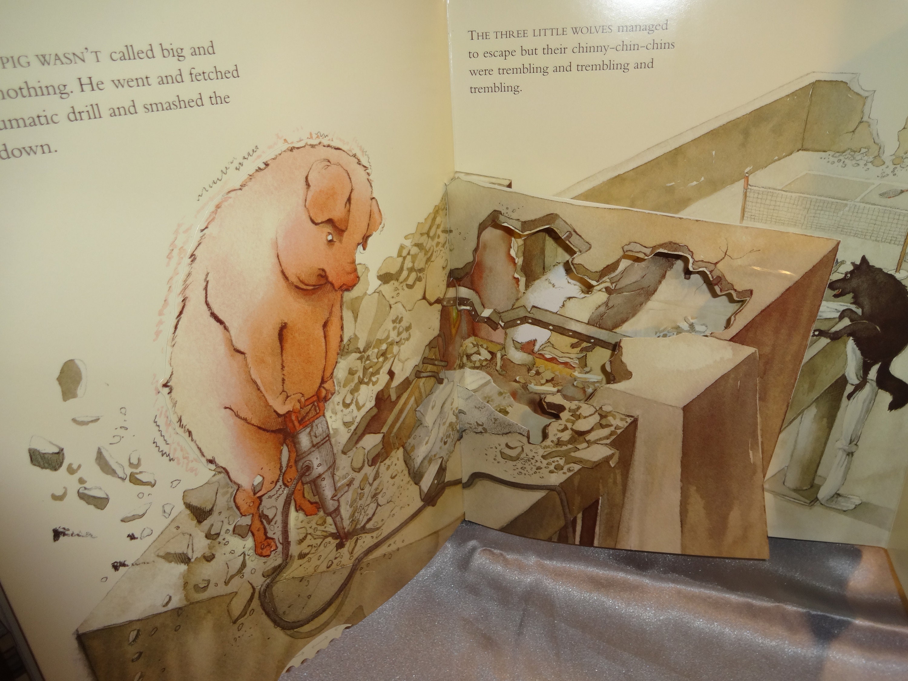 Three Little Wolves (the) and the Big Bad Pig, A Pop-up Story Book, by ...