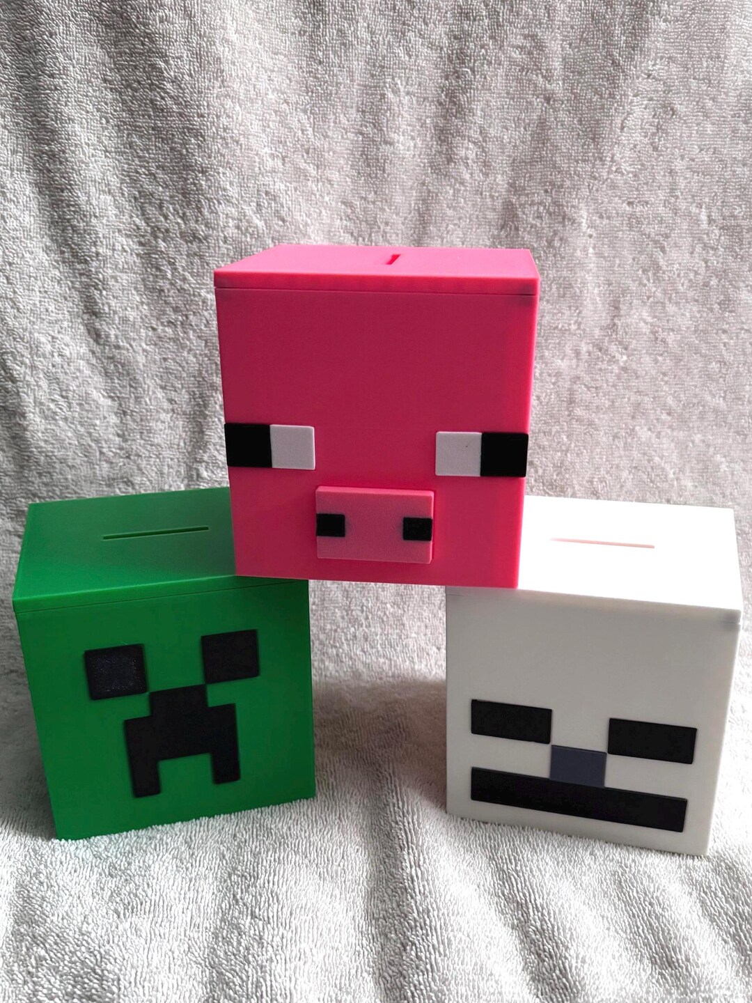 Minecraft-inspired Piggy Bank - Etsy