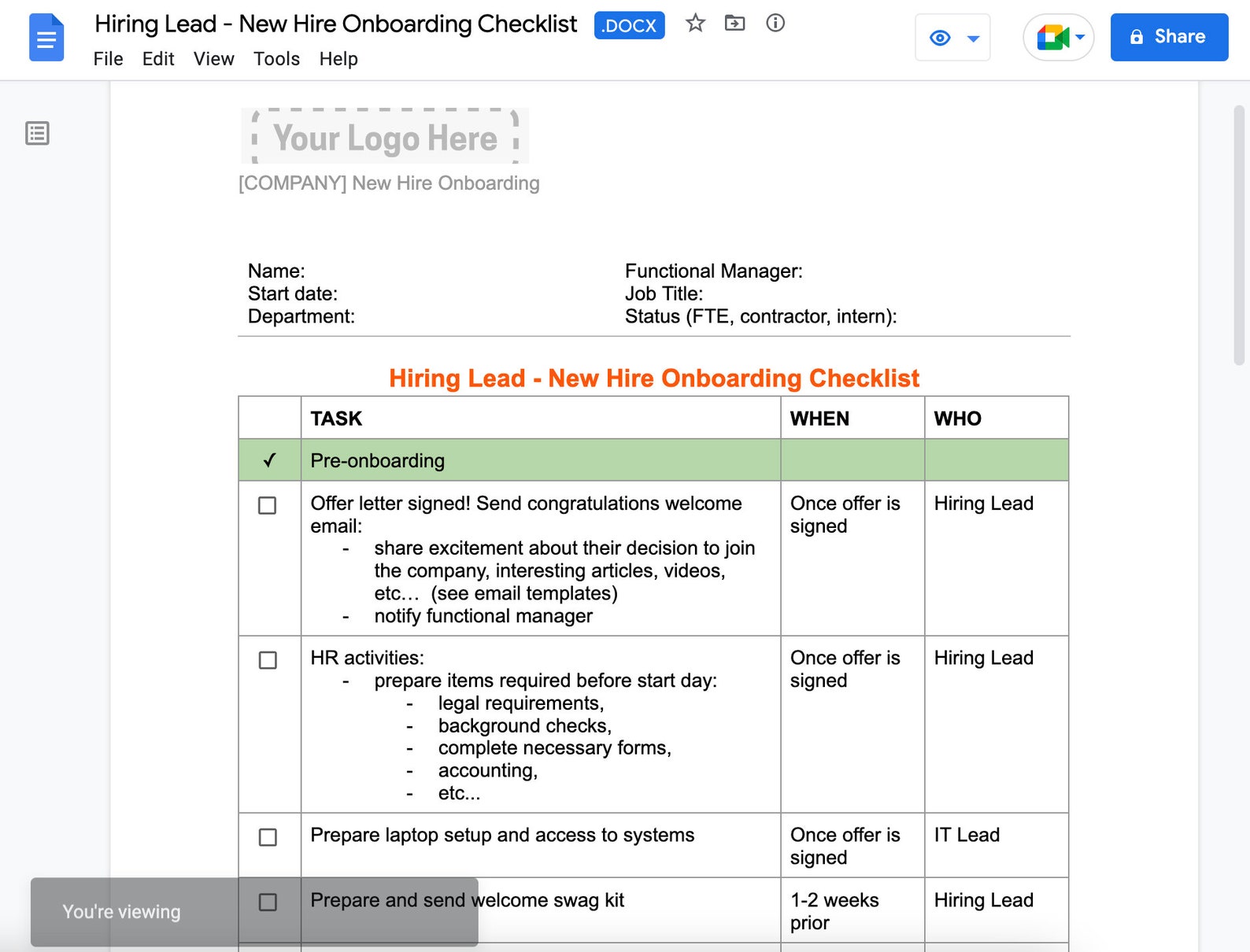 New Hire Toolkit Onboarding Tools for Managers & Buddies - Etsy