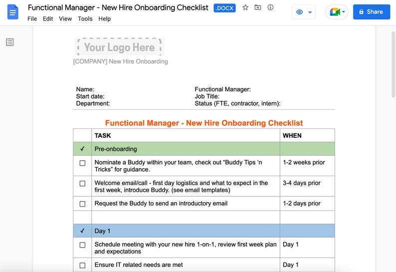 New Hire Toolkit - Onboarding Tools for Managers & Buddies - Etsy