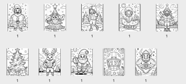 Buffalo Football Printable Coloring Pages - Christmas | Kids and Adults ...