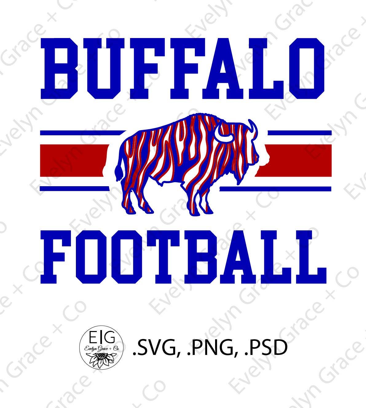 Buffalo Football .svg, .png, .psd, Cricut or Silhouette Cut File, Shirt ...