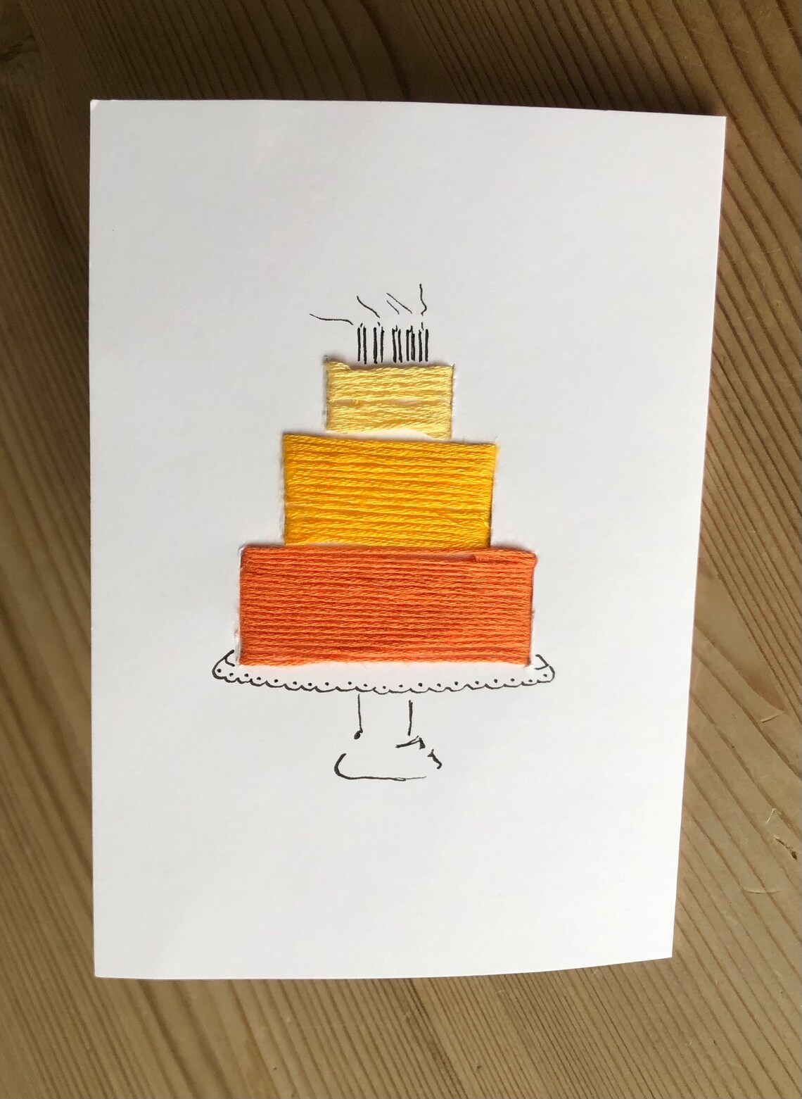 Handmade Birthday Card From Torn Edge by Sarahjane Creates - Etsy