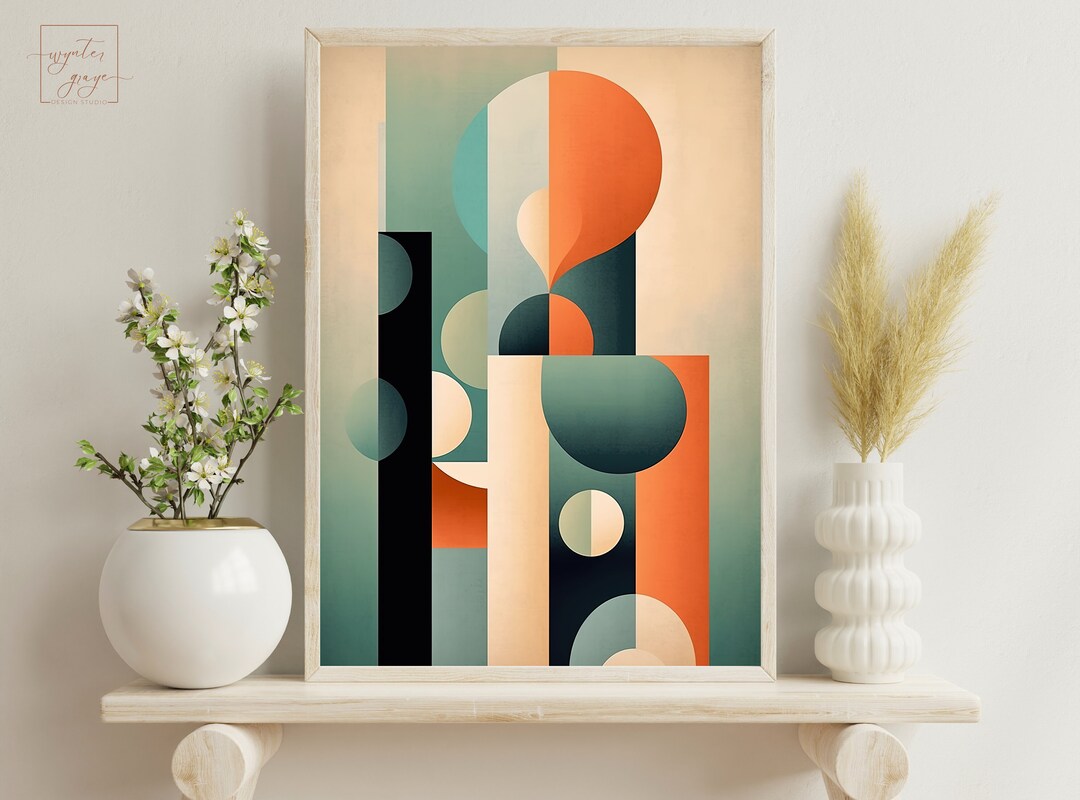 Vibrant Abstract Boho Wall Art, Instant Digital Download - Upgrade Your ...