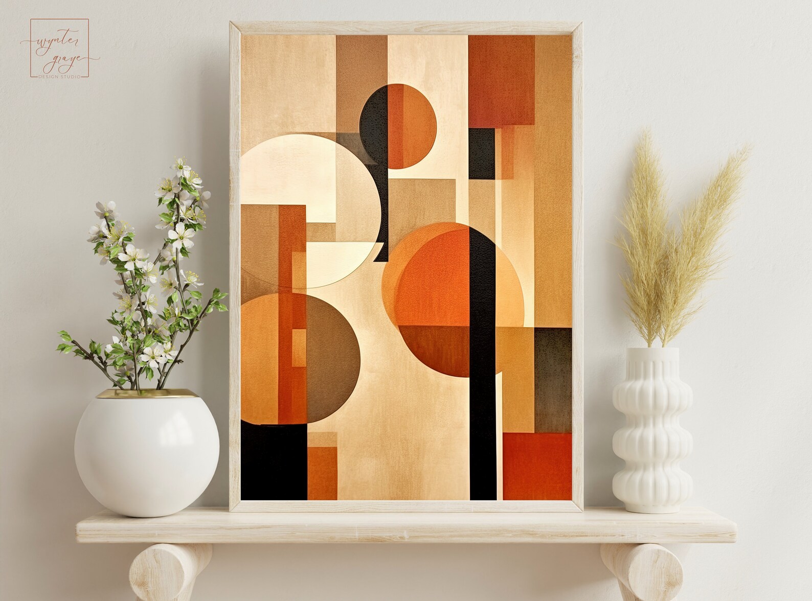 Boho Abstract Art, Instant Digital Download - A Vibrant Decor Addition ...