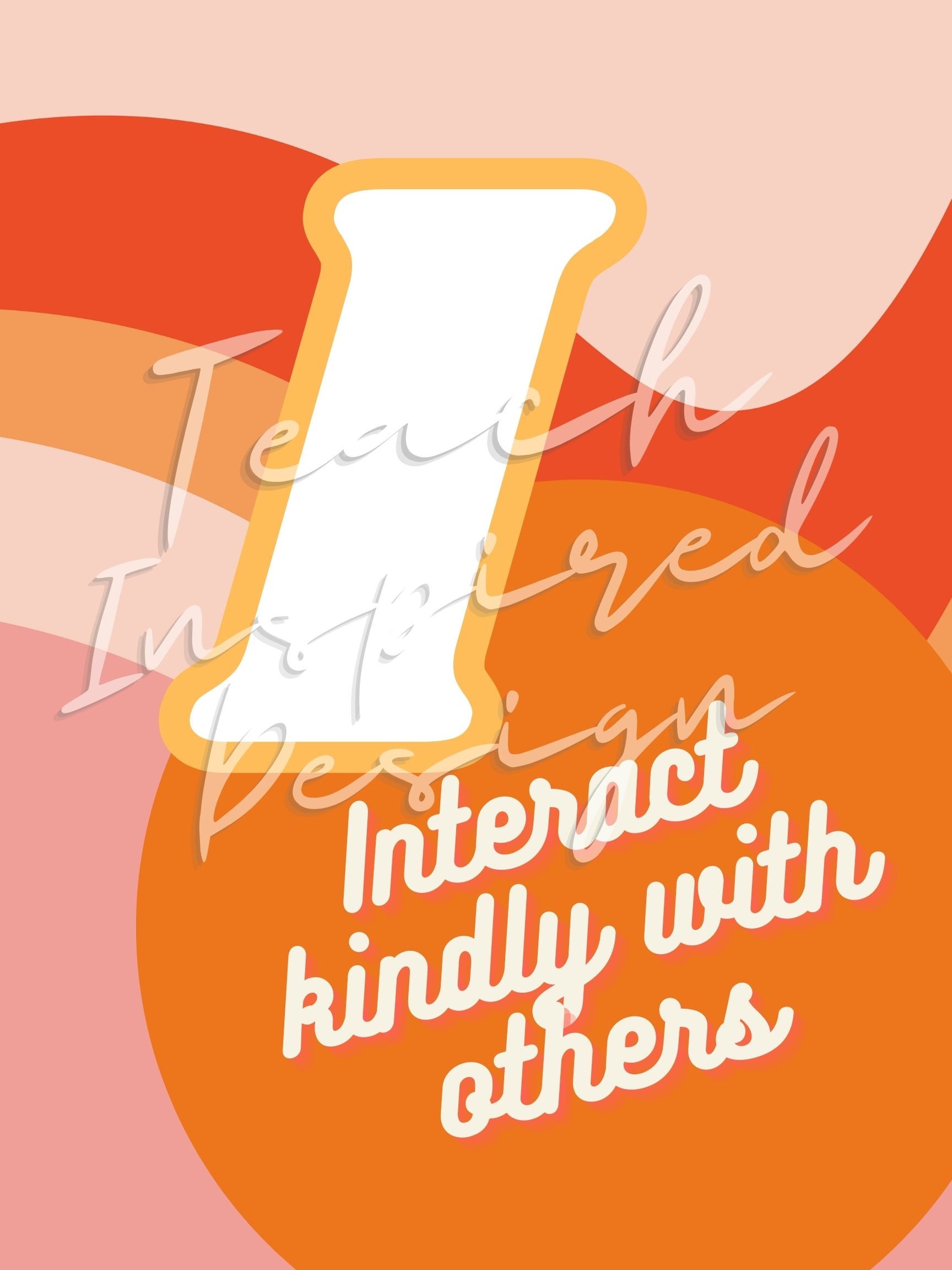 Editable Groovy Retro Aesthetic Classroom Poster Set of 12 INSTANT ...