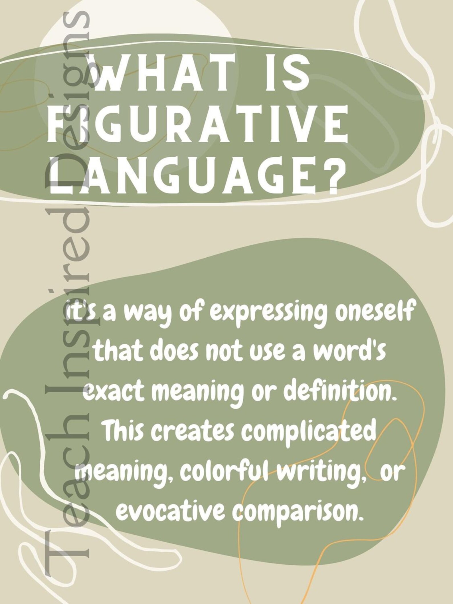 English Classroom Posters Figurative Language Literary Devices High ...