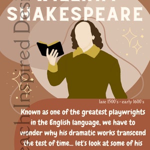 English Classroom Posters Shakespeare High School Middle School Library ...