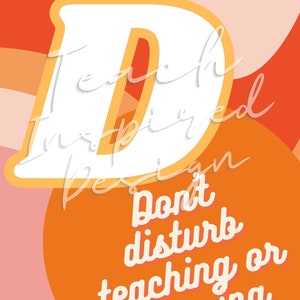 Editable Groovy Retro Aesthetic Classroom Poster Set of 12 INSTANT ...