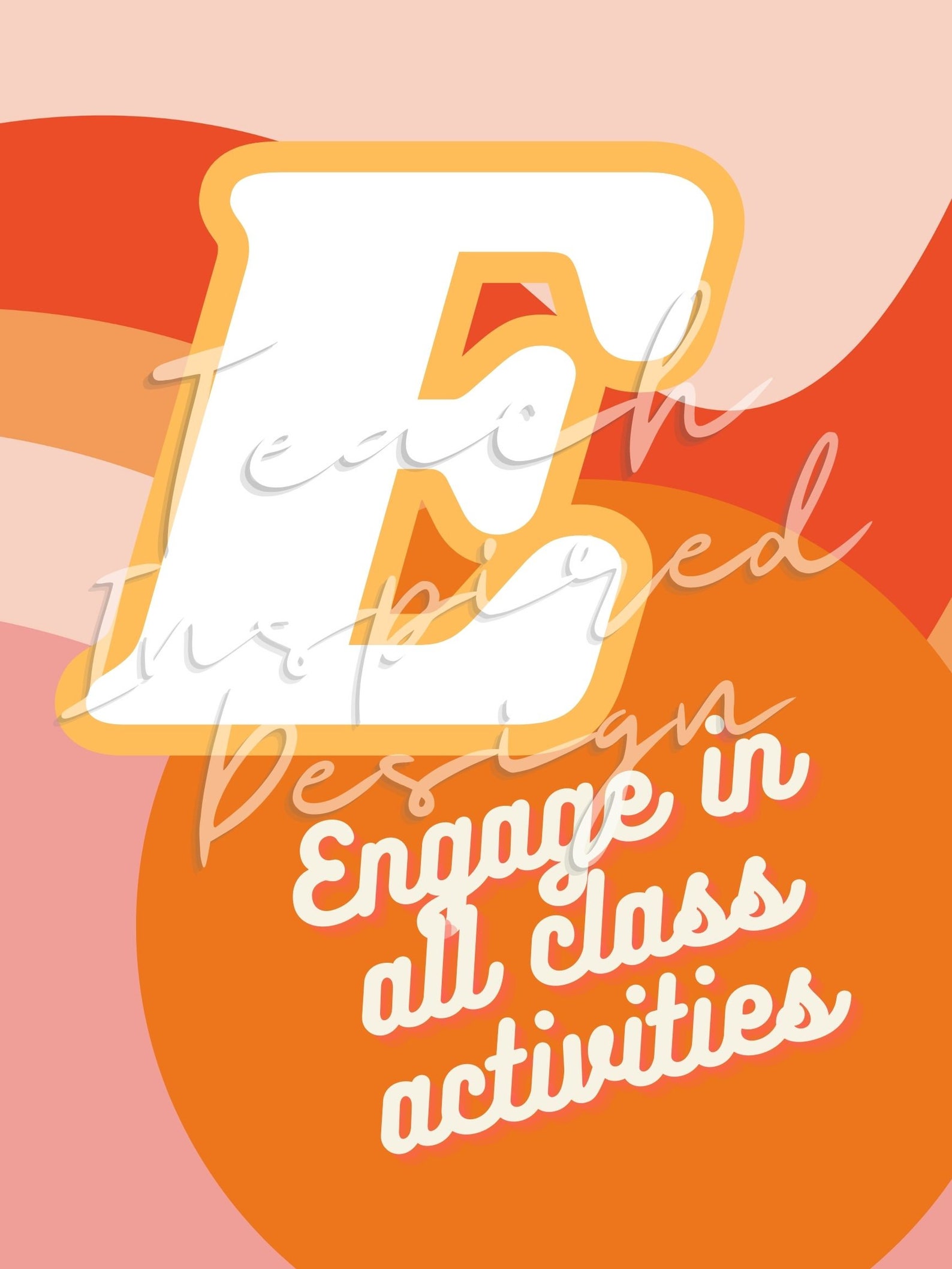 Editable Groovy Retro Aesthetic Classroom Poster Set of 12 INSTANT ...