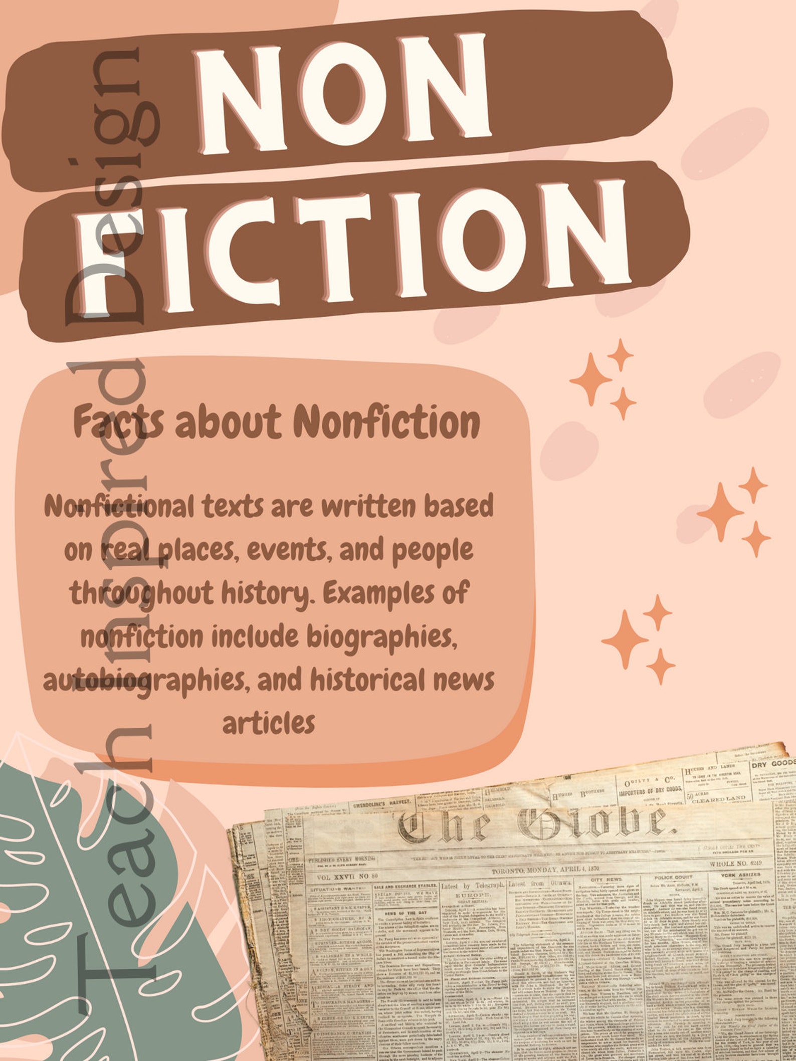 English Classroom Posters Literary Genres High School Middle School ...