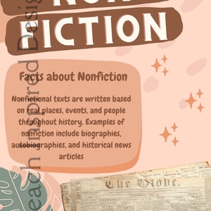 English Classroom Posters Literary Genres High School Middle School ...