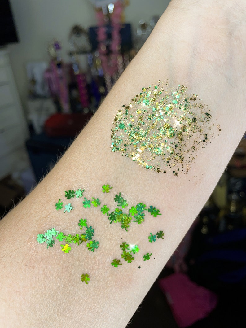 Glamrock | Chunky | Green Gold St Patricks Day Festival Glitter | Hair ...