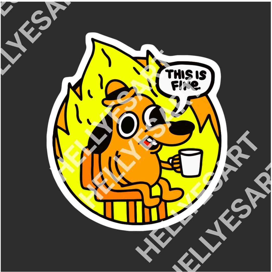 THIS IS FINE Png Svg Download - Etsy