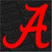 Alabama A Vinyl Decal - Etsy