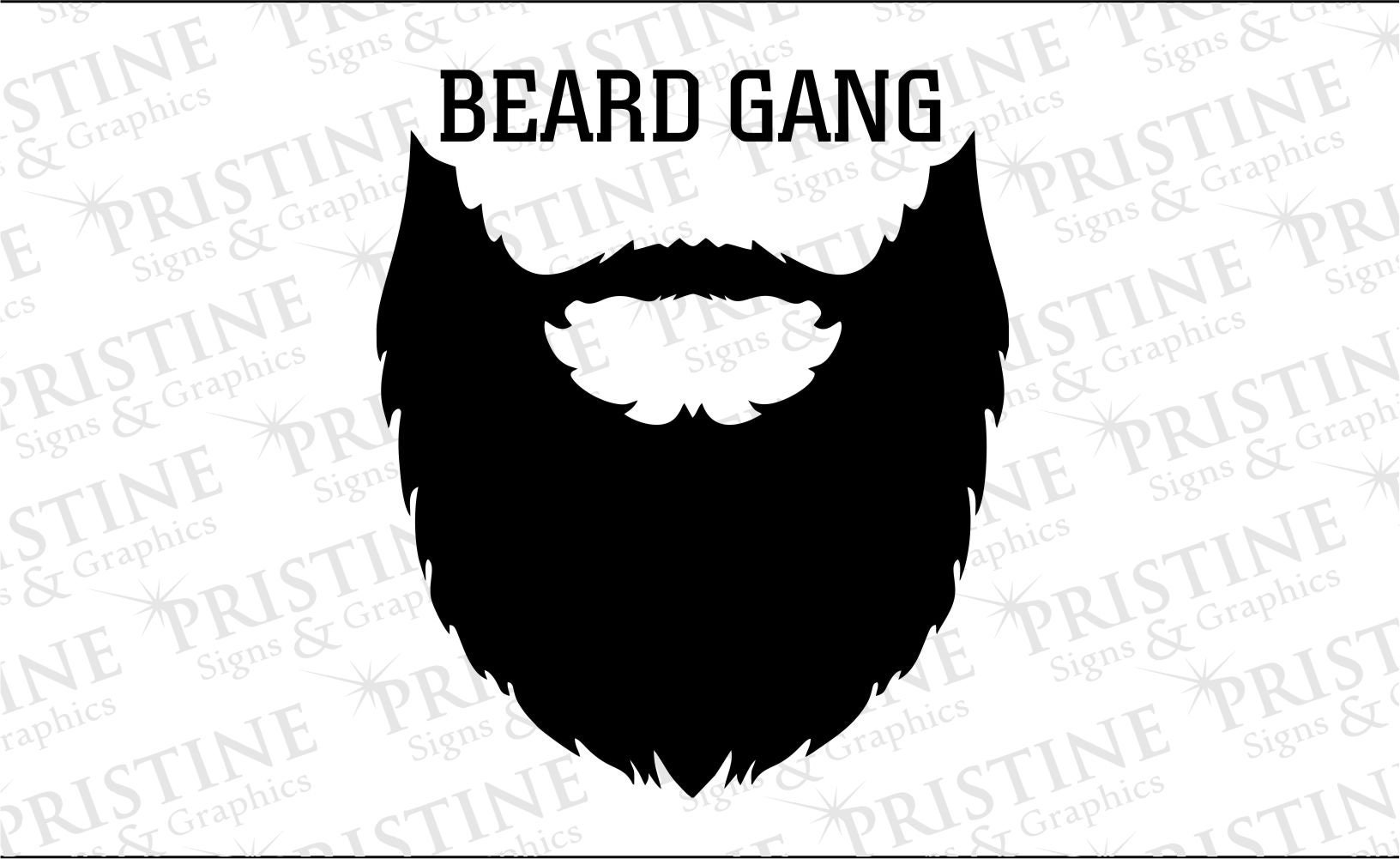Beard Gang Decal Bumper Sticker - Etsy