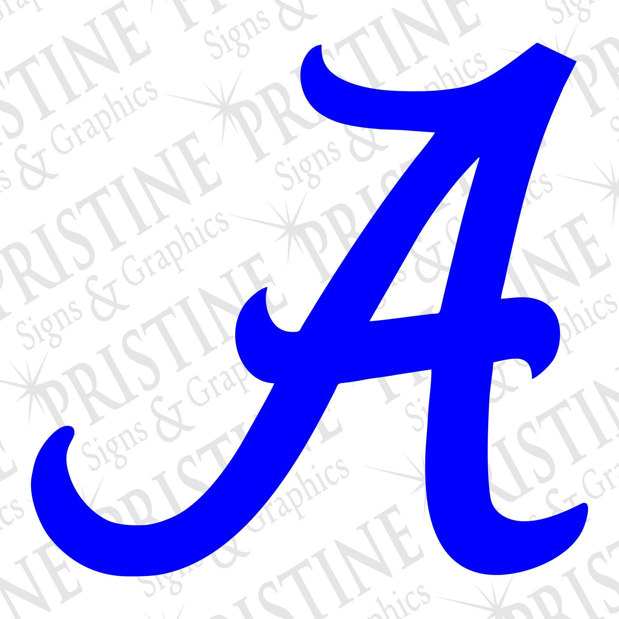 Alabama A Vinyl Decal - Etsy