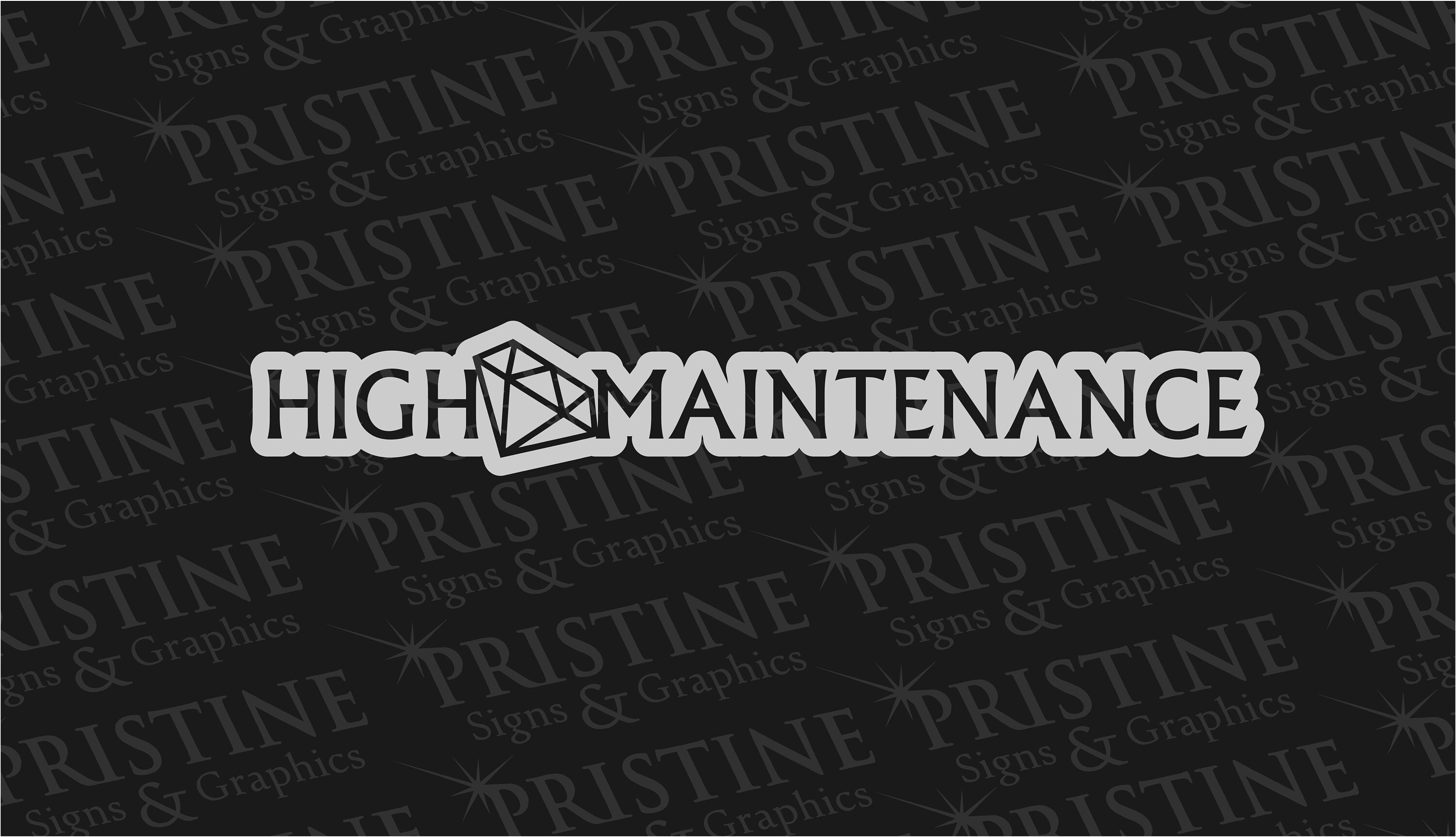 High Maintenance Decal - Etsy