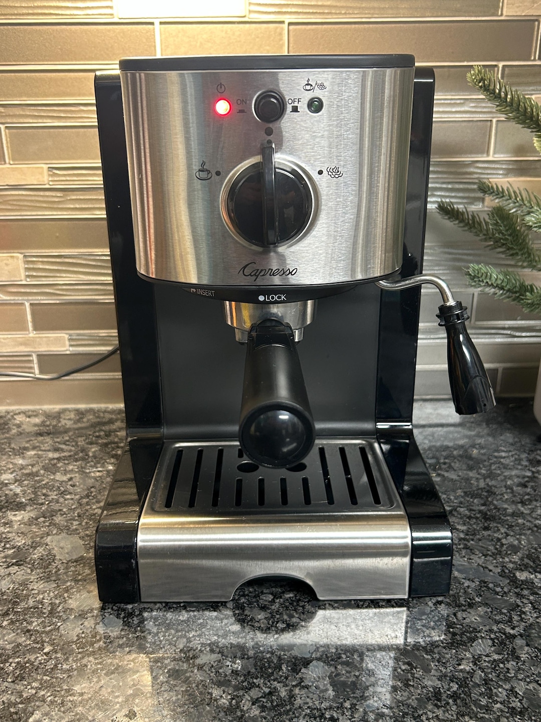 Capresso EC100 15 Bar Pump Espresso and Cappuccino Machine , Black and ...