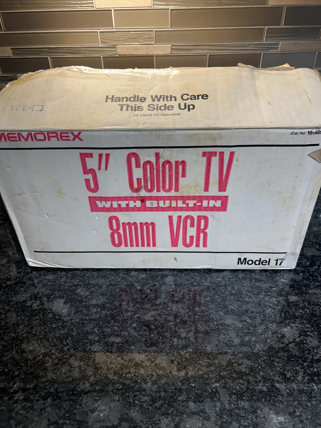 5” Color TV With Built in 8mm VCR Memorex Model 17 - Etsy