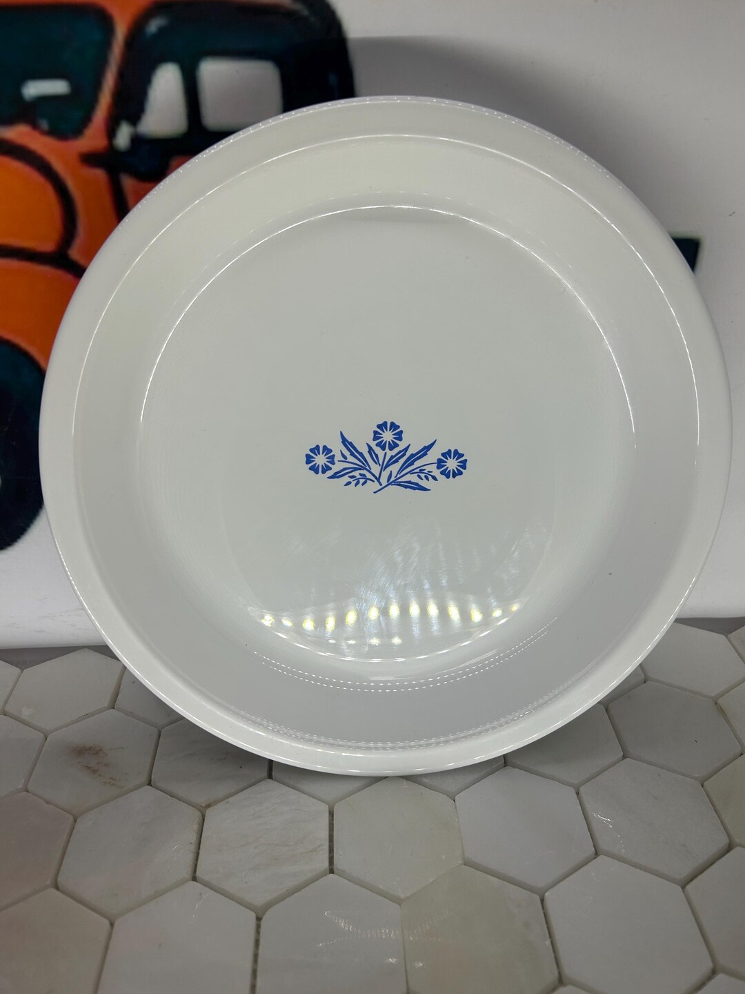 Corningware Blue Cornflower Pie Plate/corningware P-309/ Vintage Pie ...