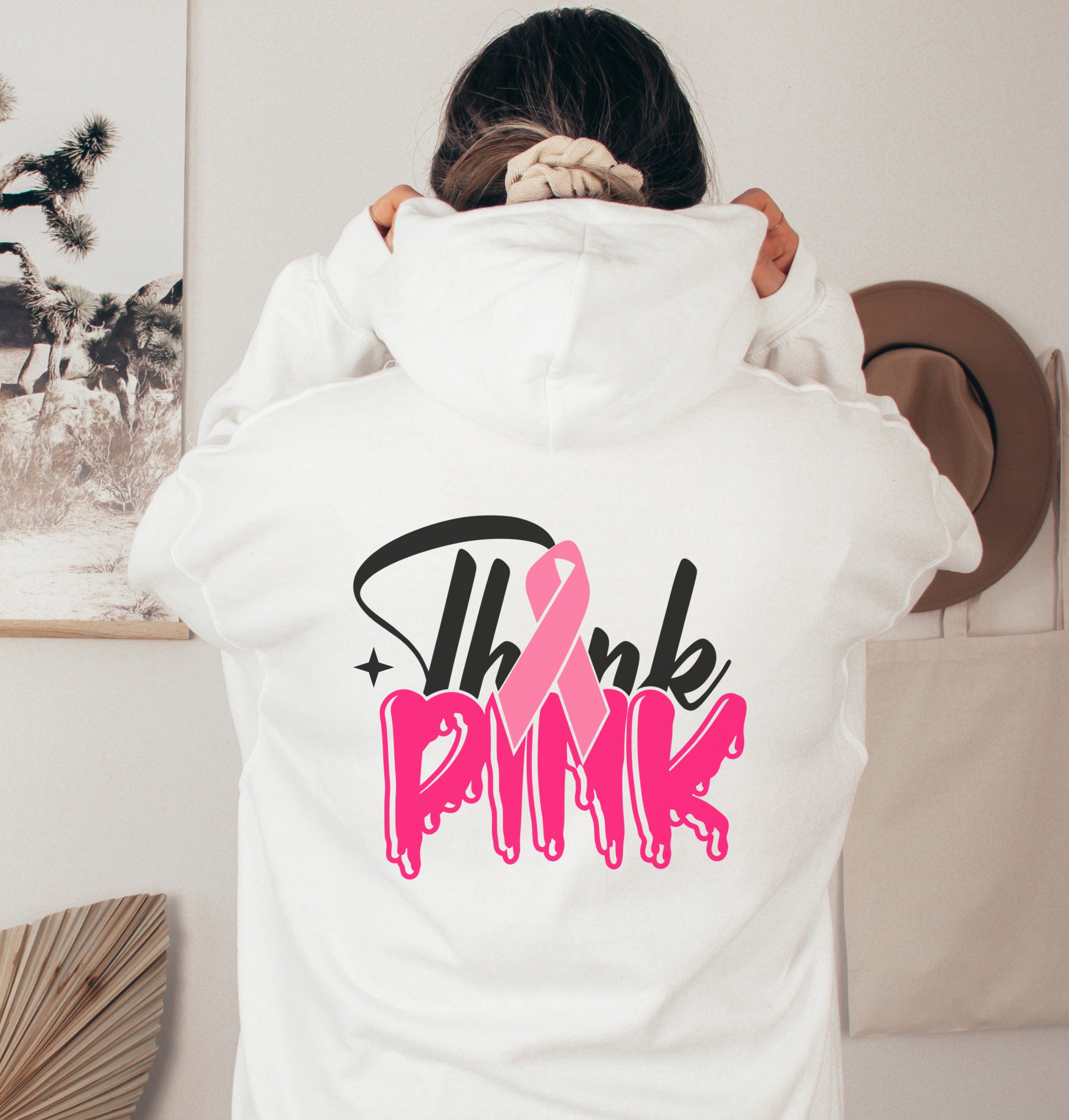 Pink Ribbon Hooded, In October We Wear Pink Hoodie