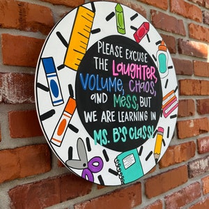 Teacher Door Hanger | Classroom Door Hanger | Custom Teacher Gift ...