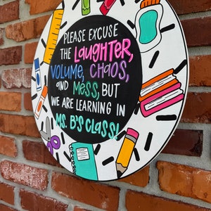 Teacher Door Hanger | Classroom Door Hanger | Custom Teacher Gift ...