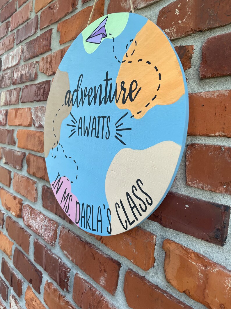 Teacher Door Hanger Classroom Door Hanger Custom Teacher - Etsy