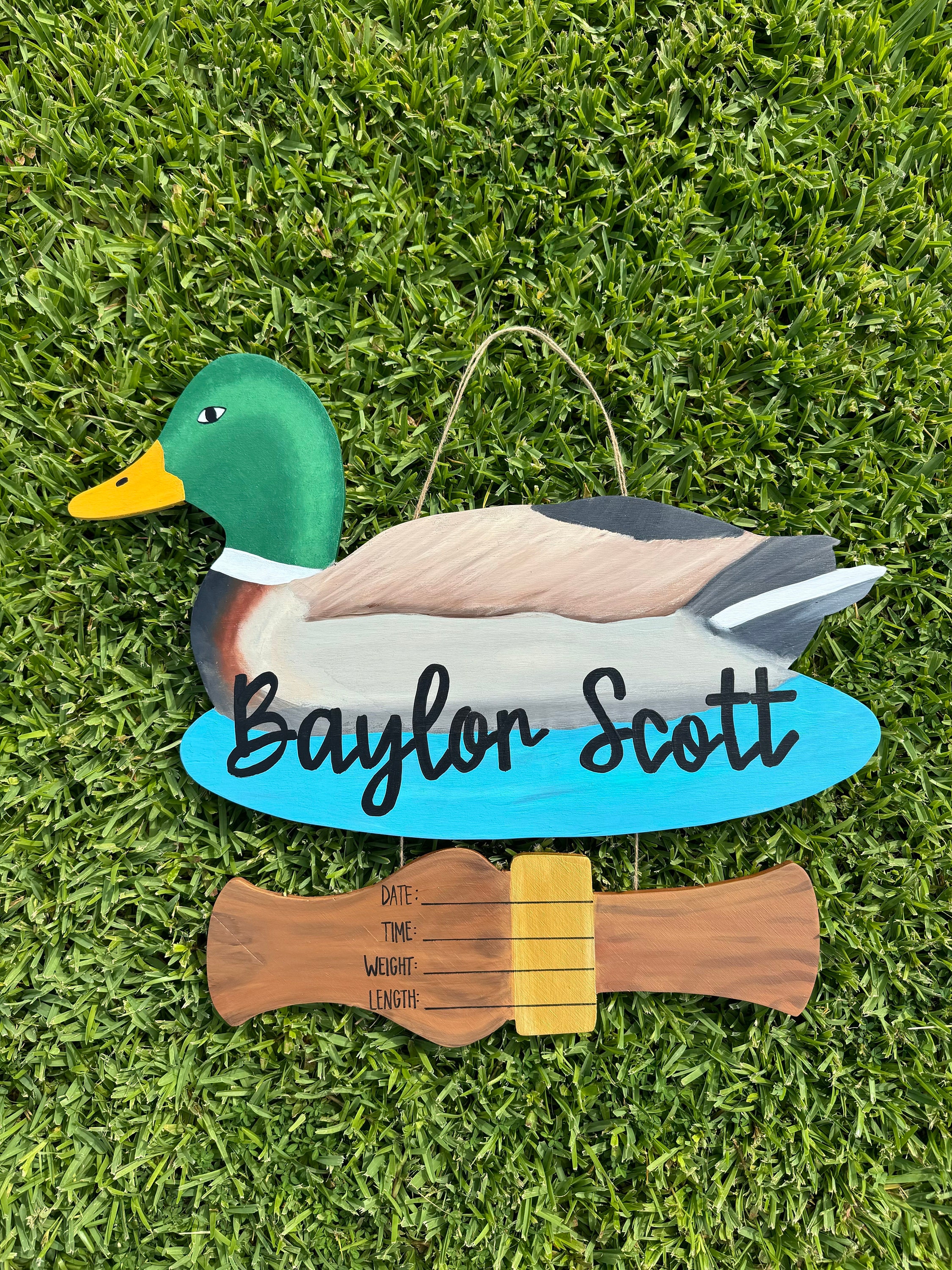 Hunting Hospital Door Hanger | Duck Baby Door Hanger | Duck Hunter Door ...