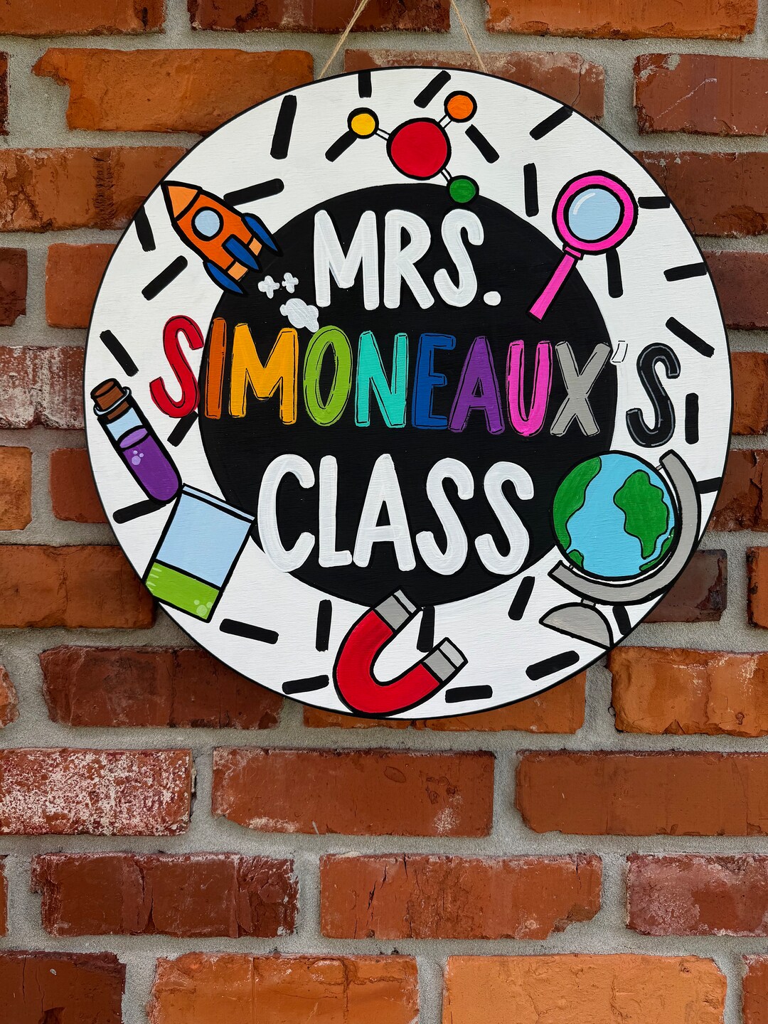 Teacher Door Hanger Classroom Door Hanger Custom Teacher Gift Classroom ...