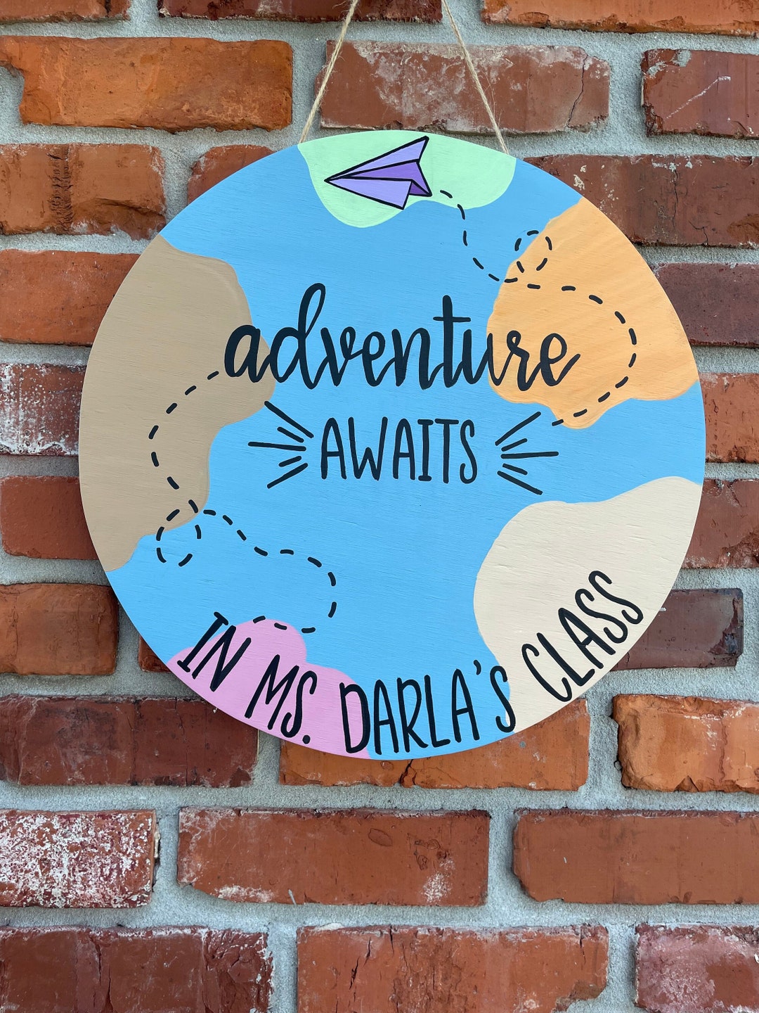 Teacher Door Hanger | Classroom Door Hanger | Custom Teacher Gift ...