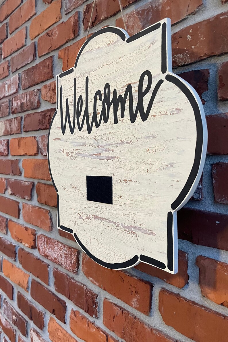 Interchangeable Welcome Sign Door Hanger Only Year Round - Etsy