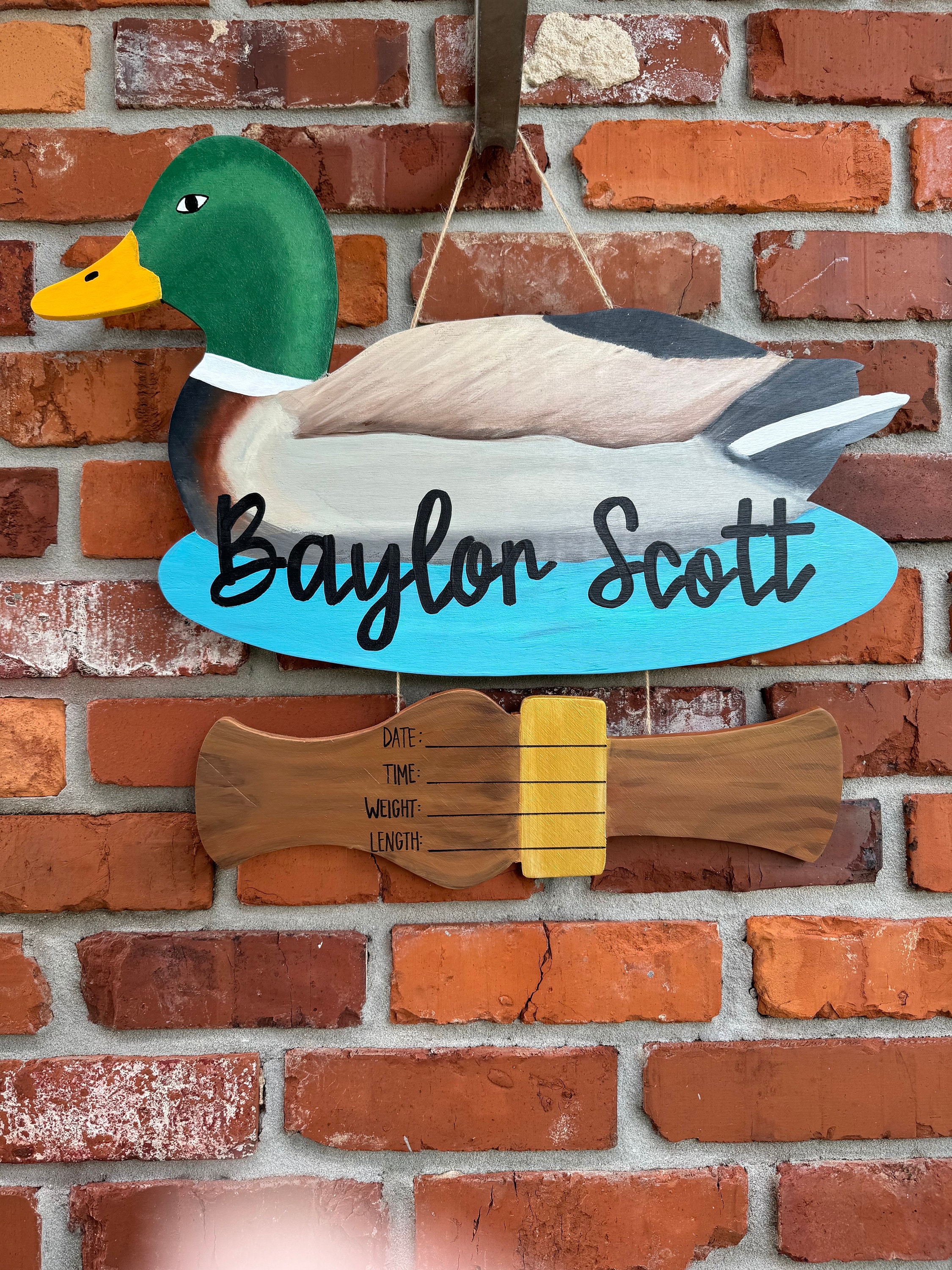 Hunting Hospital Door Hanger | Duck Baby Door Hanger | Duck Hunter Door ...
