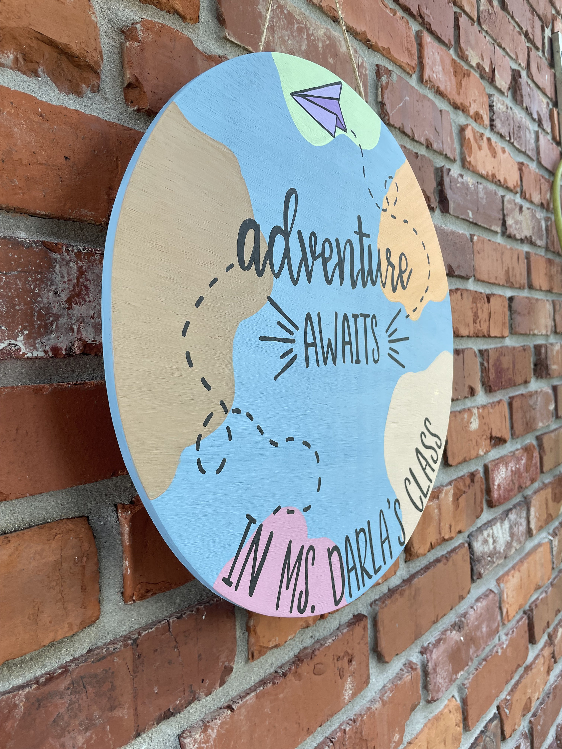 Teacher Door Hanger | Classroom Door Hanger | Custom Teacher Gift ...